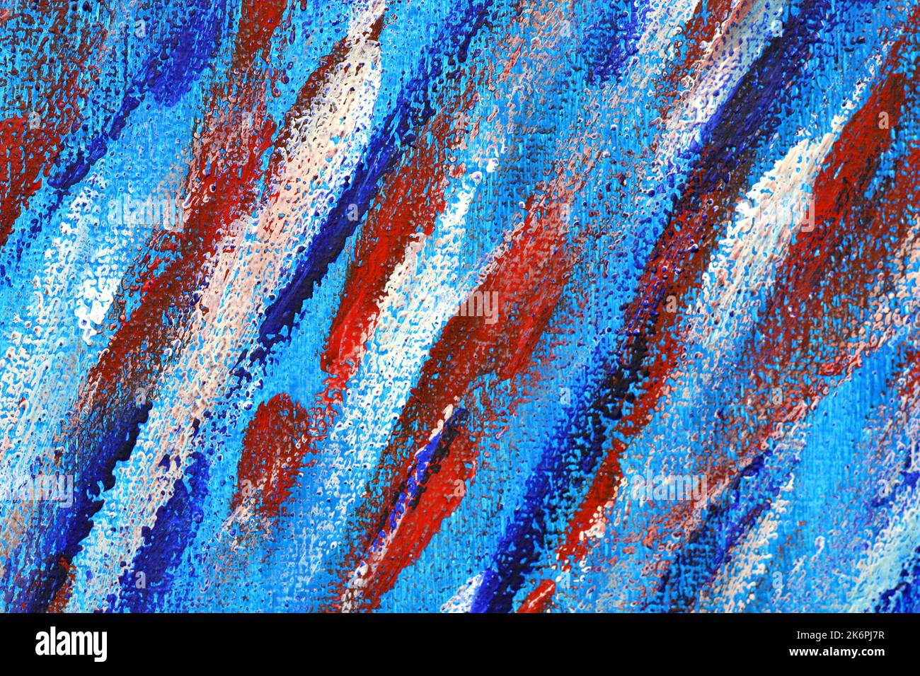 Creative background of colorful brush strokes on canvas close up ...
