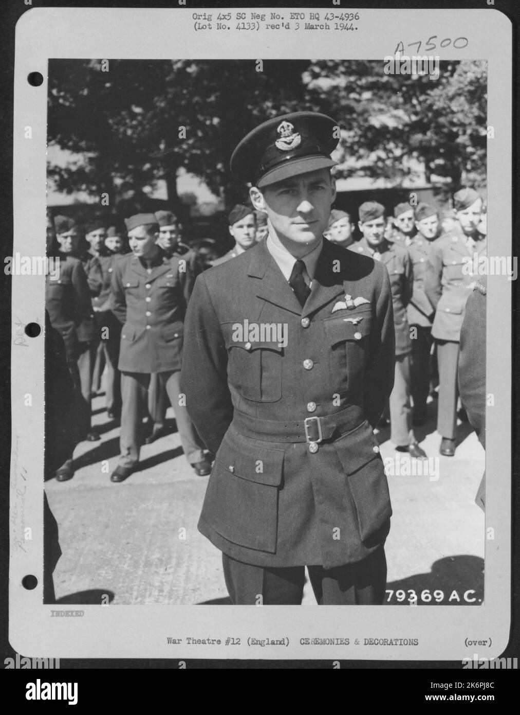 W/Cmdr. Harold H. Burnel, Raf, Was Presented The Silver Star By Major ...