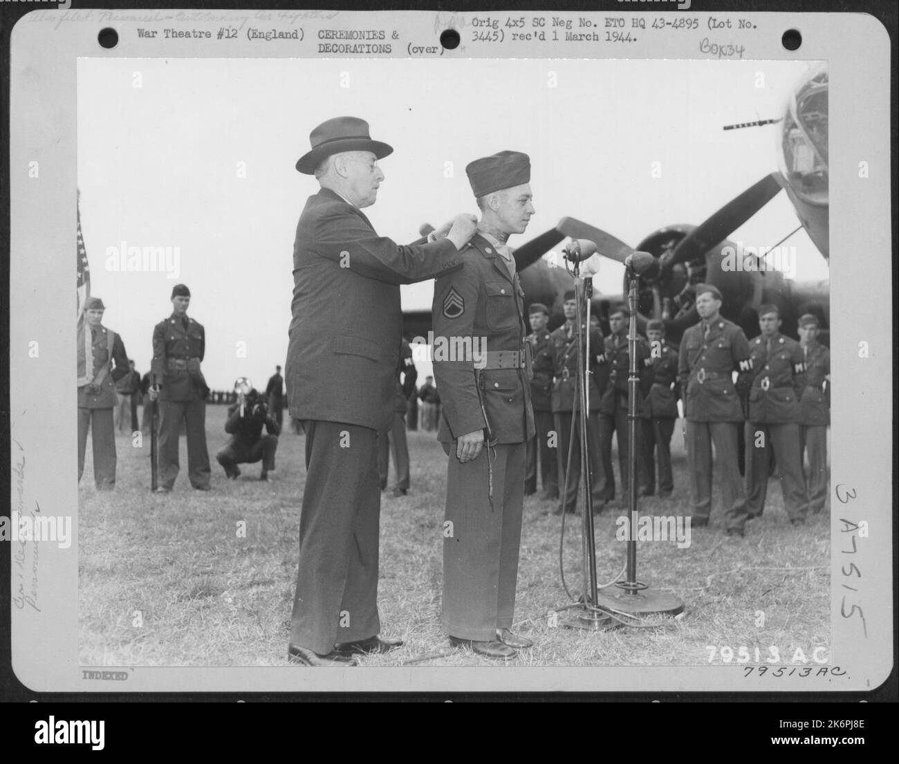 Secretary Of War Henry L. Stimson Presents The Congressional Medal Of ...