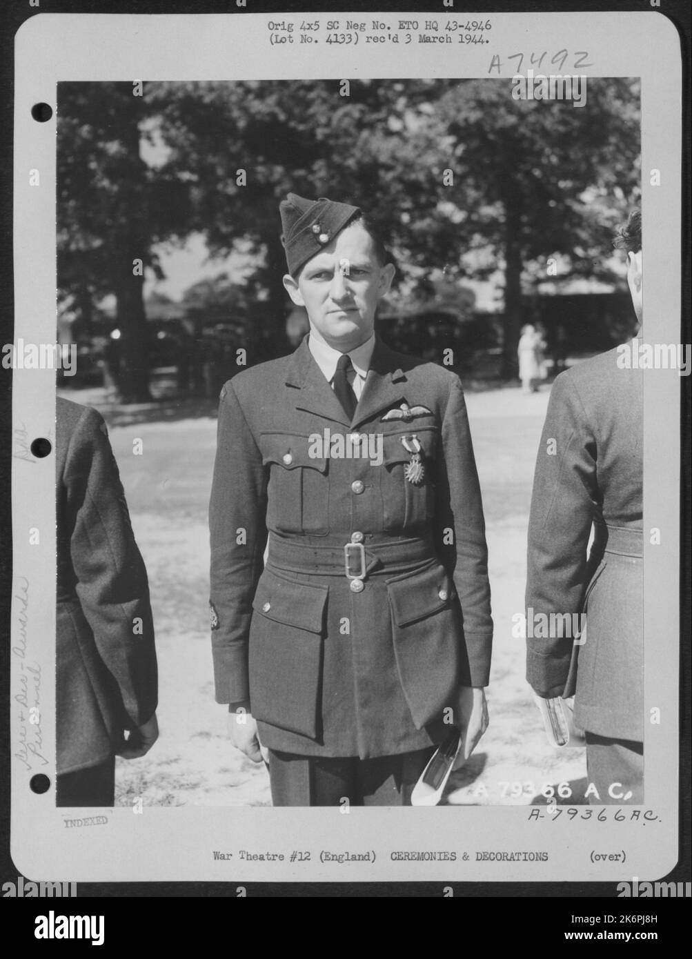 W/O Allister K. Saudners, Royal New Zealand Air Force, Was Presented ...
