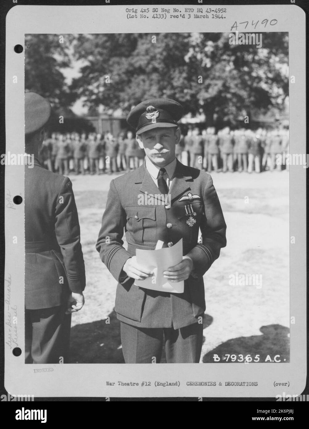 F/Lt. George H.T. Hatton, Raf, Was Presented The Distinguished Flying ...