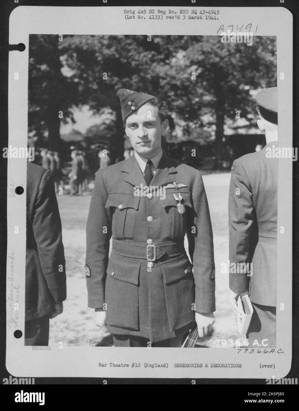 W/O Thomas Mcn. Ormiston, Raf, Was Presented The Air Medal By Major ...