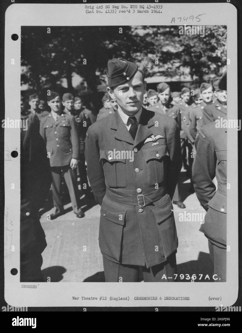 S/Ldr. Edward F.J. Charles, Raf, Was Presented The Silver Star By Major ...