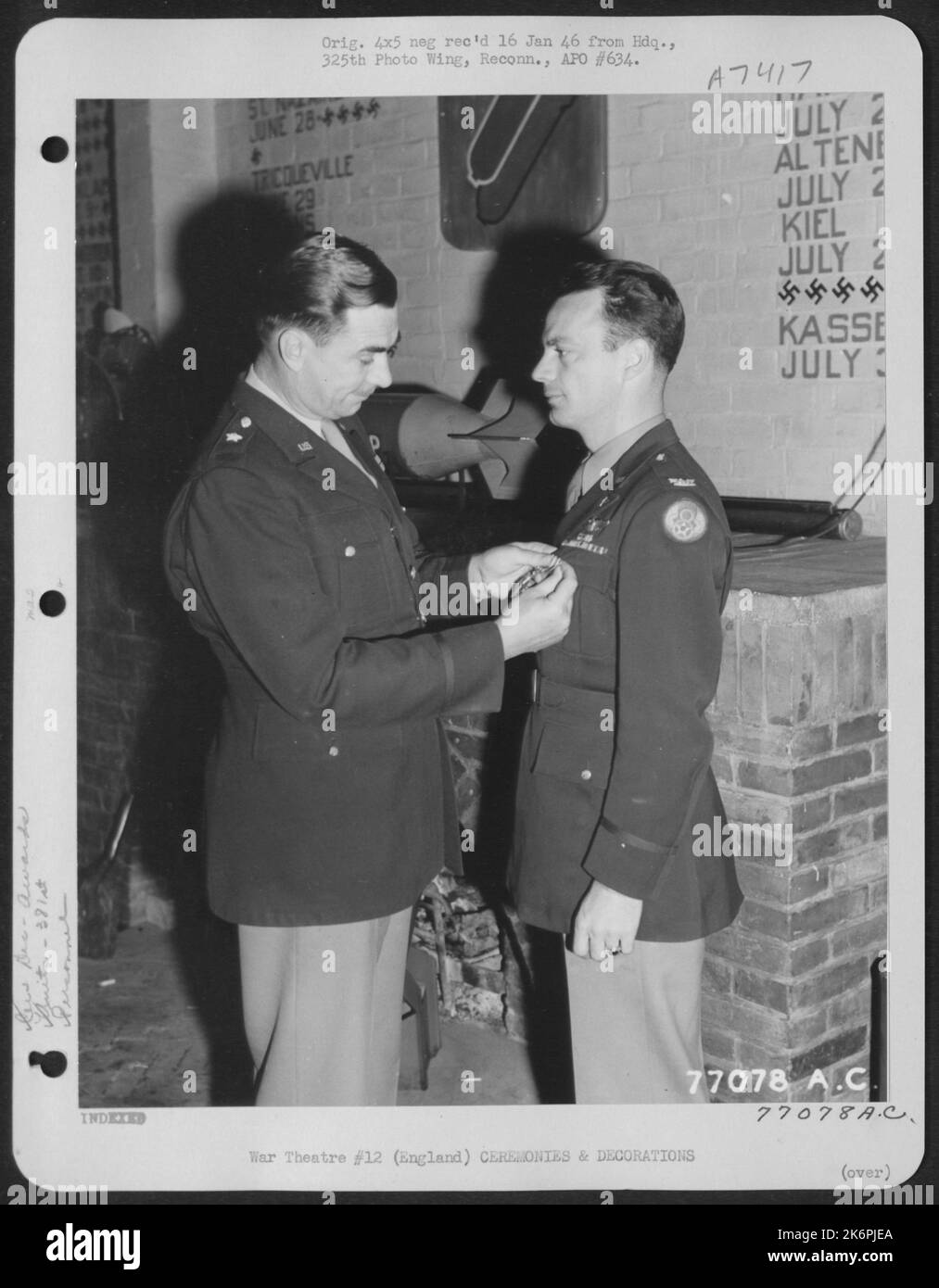 Brig. General William M. Gross Presents The Distinguished Flying Cross ...