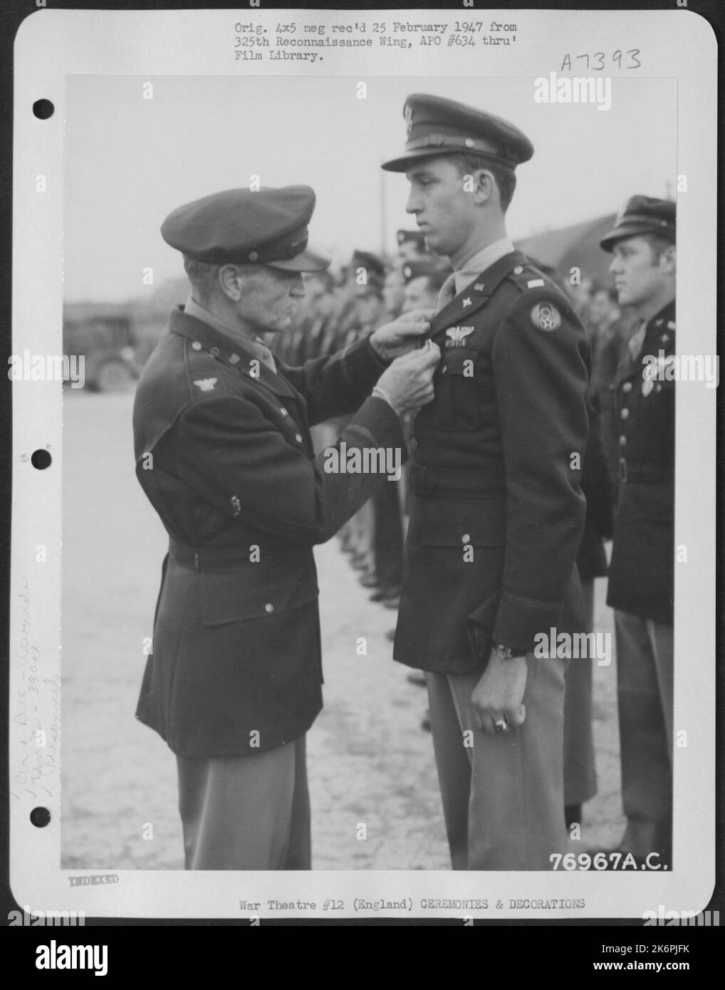 Lt. Johnson Of The 390Th Bomb Group Receives An Award During A Ceremony ...