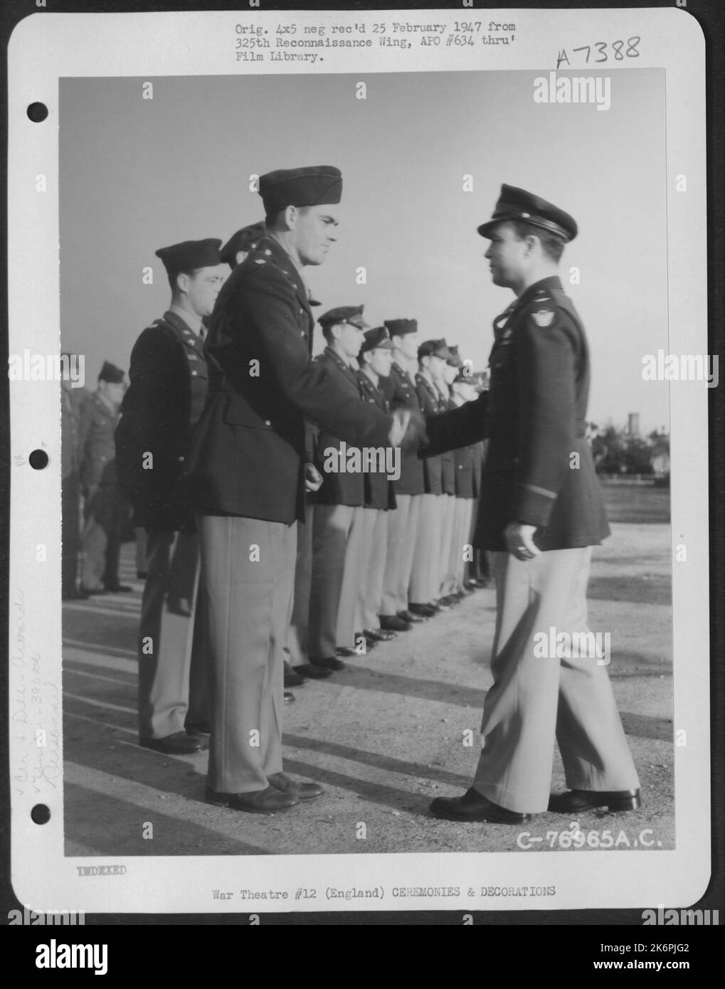 Major Jones Of The 390Th Bomb Group Is Congratulated After Receiving An ...