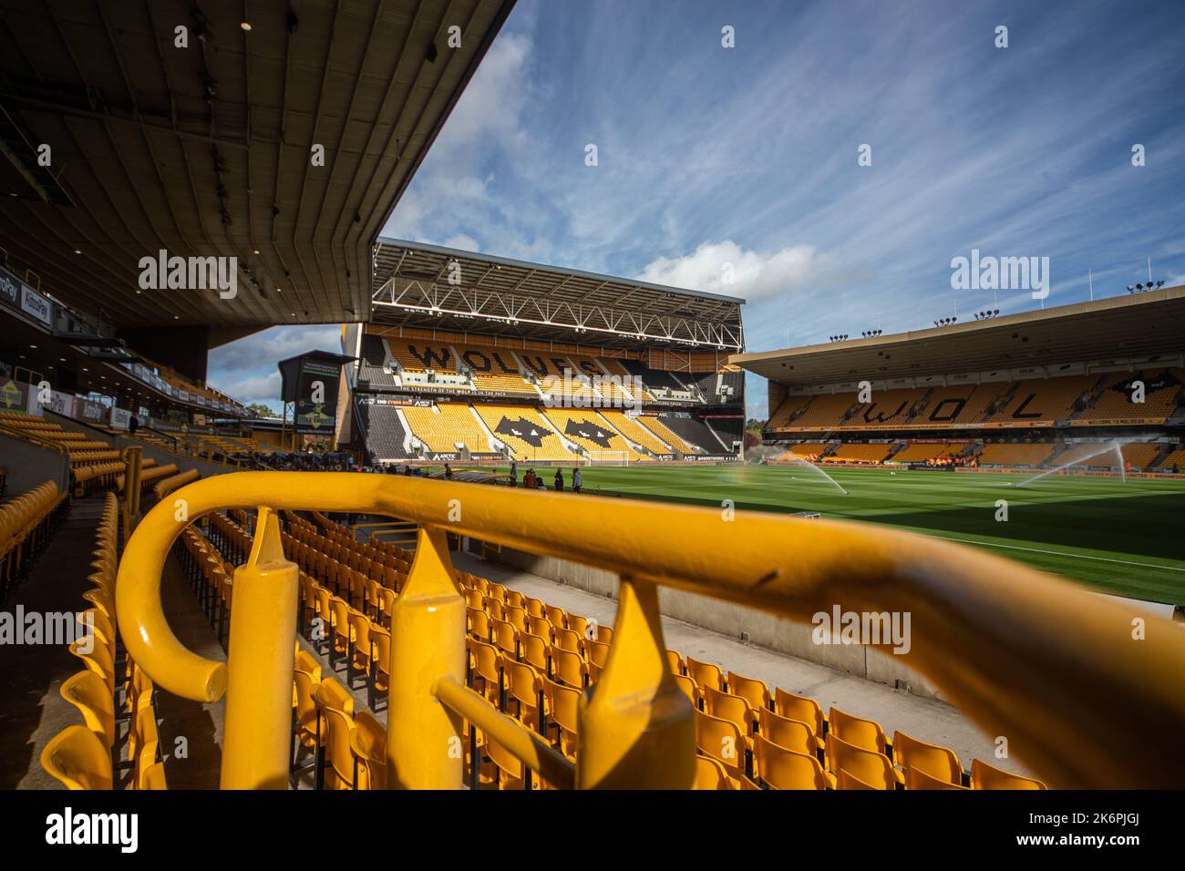 A general view of Molineux before the Premier League match ...