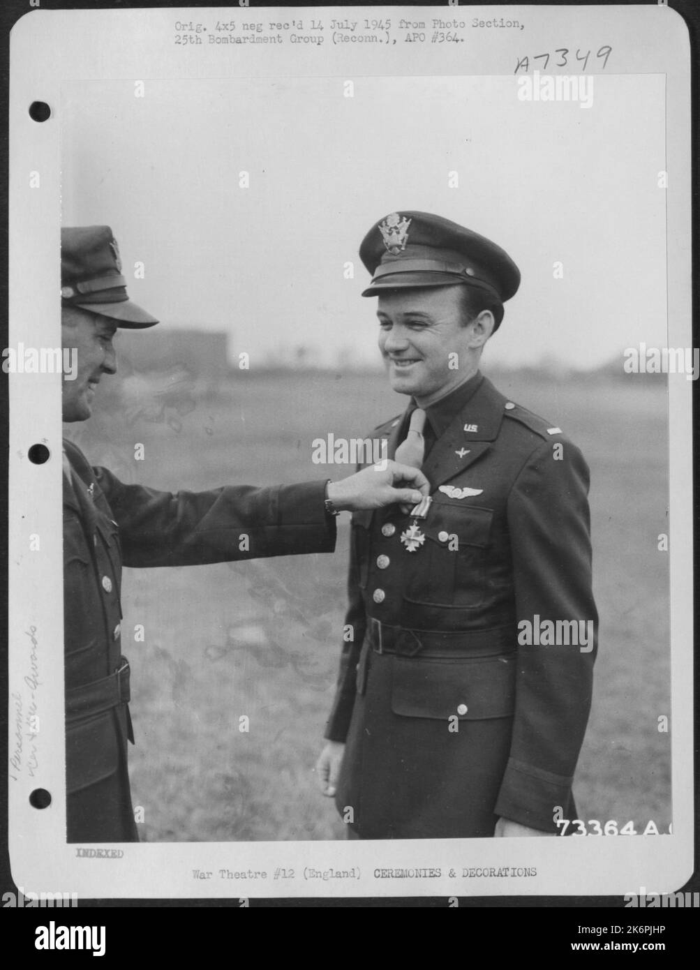 Lt. Mooney Is Presented The Distinguished Flying Cross At 8Th Air Force ...