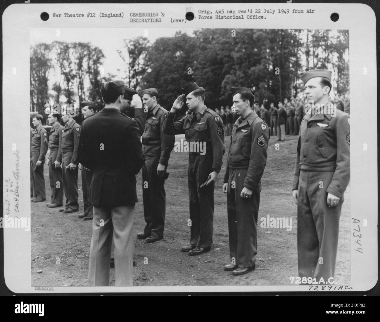 Members Of The 645Th Bomb Squadron, 410Th Bomb Group Receiving Awards ...