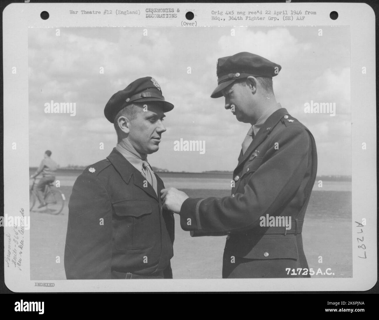 Colonel Roy W. Osborn Is Presented The Distinguished Flying Cross By ...