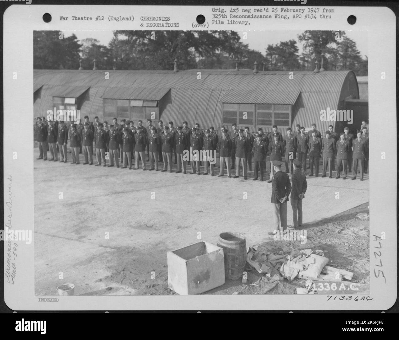 Men Of The 390Th Bomb Group Stand In Formation As They Await ...