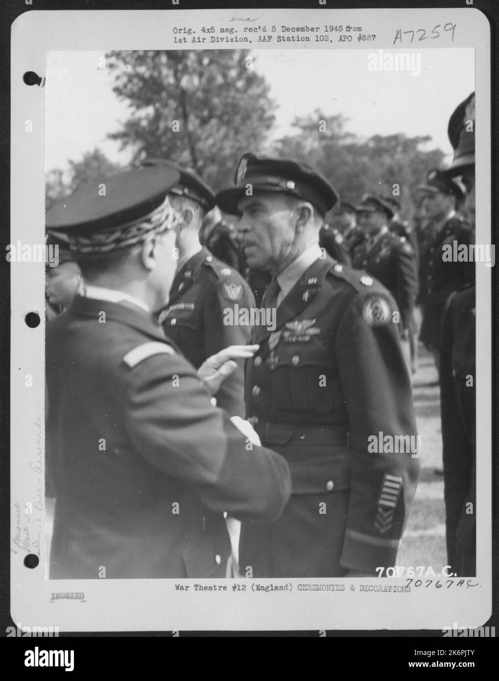 Lt. Colonel Mason Is Presented The Croix De Guerre By A French Officer ...