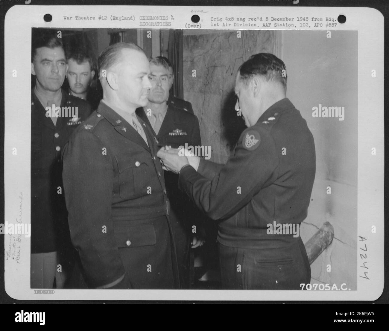 Colonel Mustoe, Attached To Hdq., 1St Bomb Division, Is Presented An ...