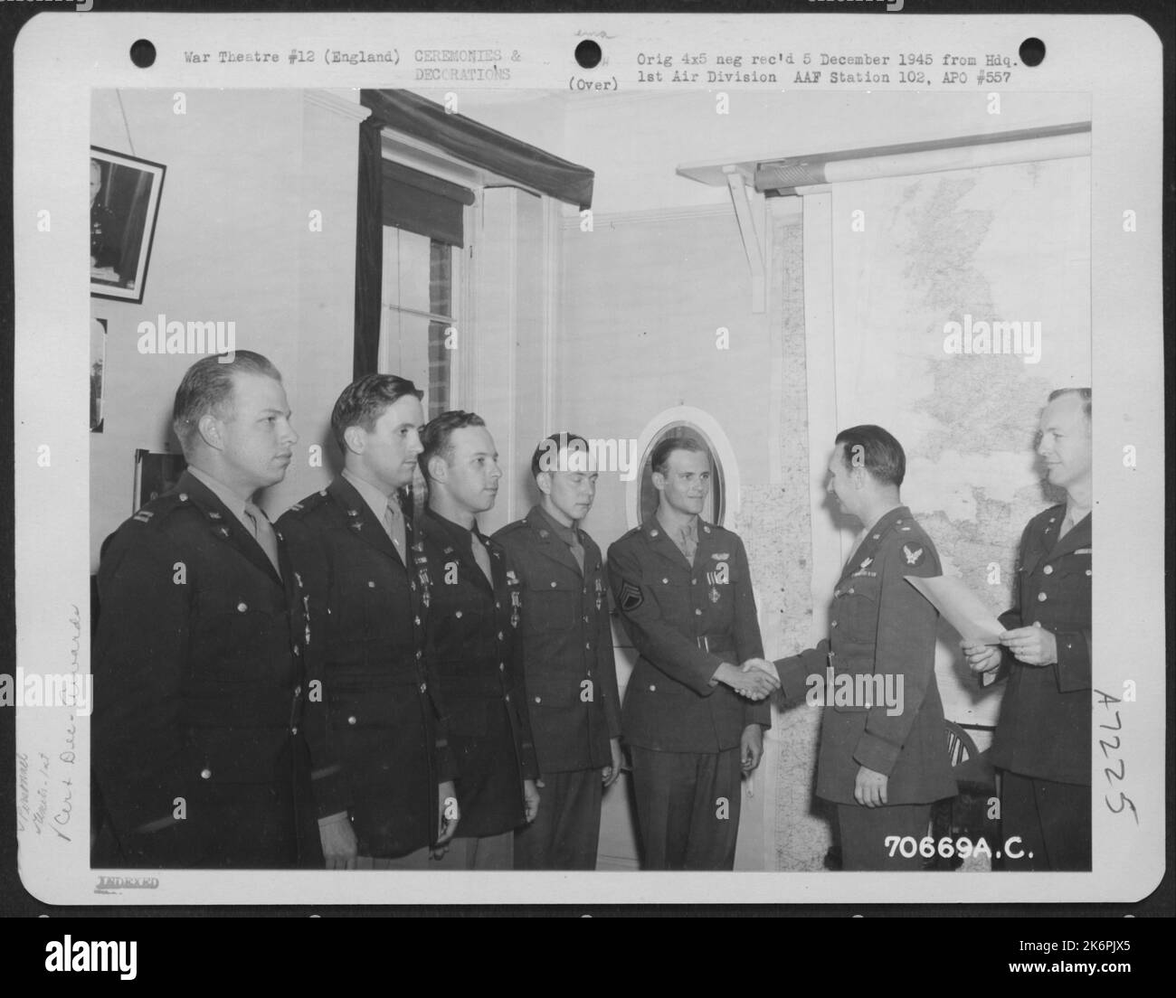Three Officers And Two Enlisted Men, Attached To Hdq., 1St Bomb ...