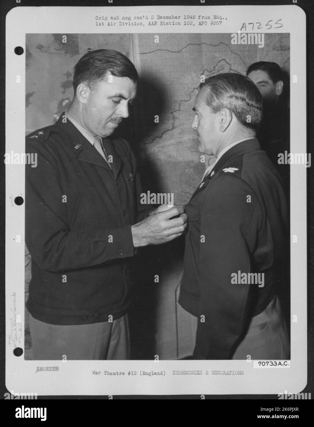 Colonel Wright, Attached To Hdq., 1St Bomb Division, Is Presented The ...