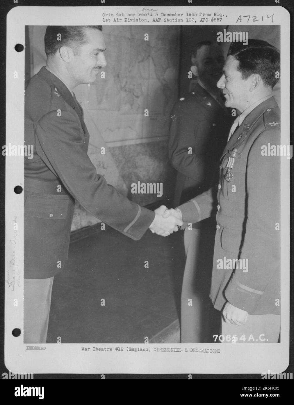 Colonel Moore, Attached To Hdq., 1St Bomb Division, Is Congratulated By ...