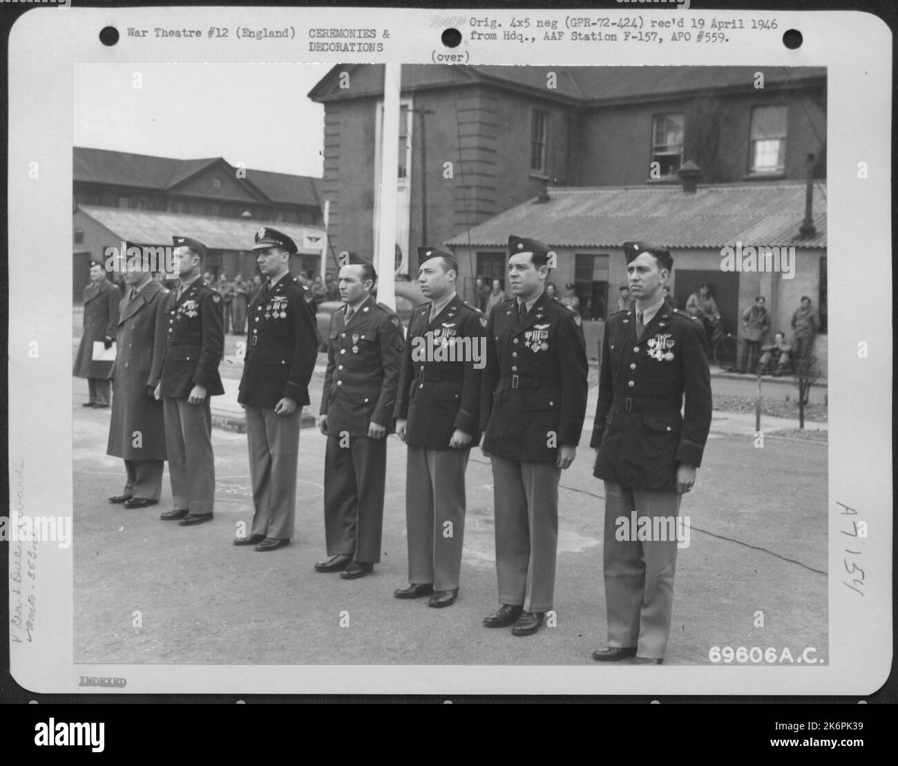 Members Of The 353Rd Fighter Group Who Were Presented Various Medals At ...
