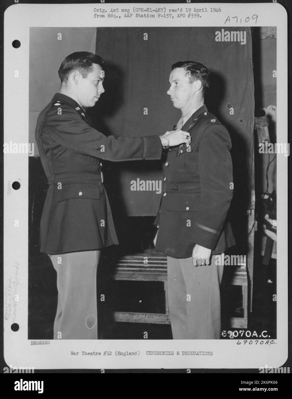 Major Seppala Of The 353Rd Fighter Group Is Presented The Air Medal By ...