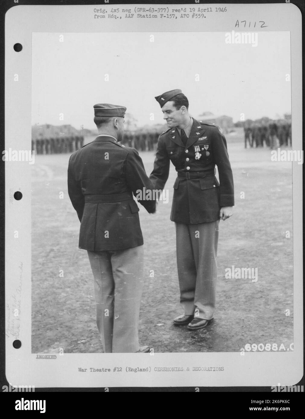 Lt. Weaver Of The 353Rd Fighter Group Is Awarded The Air Medal And ...