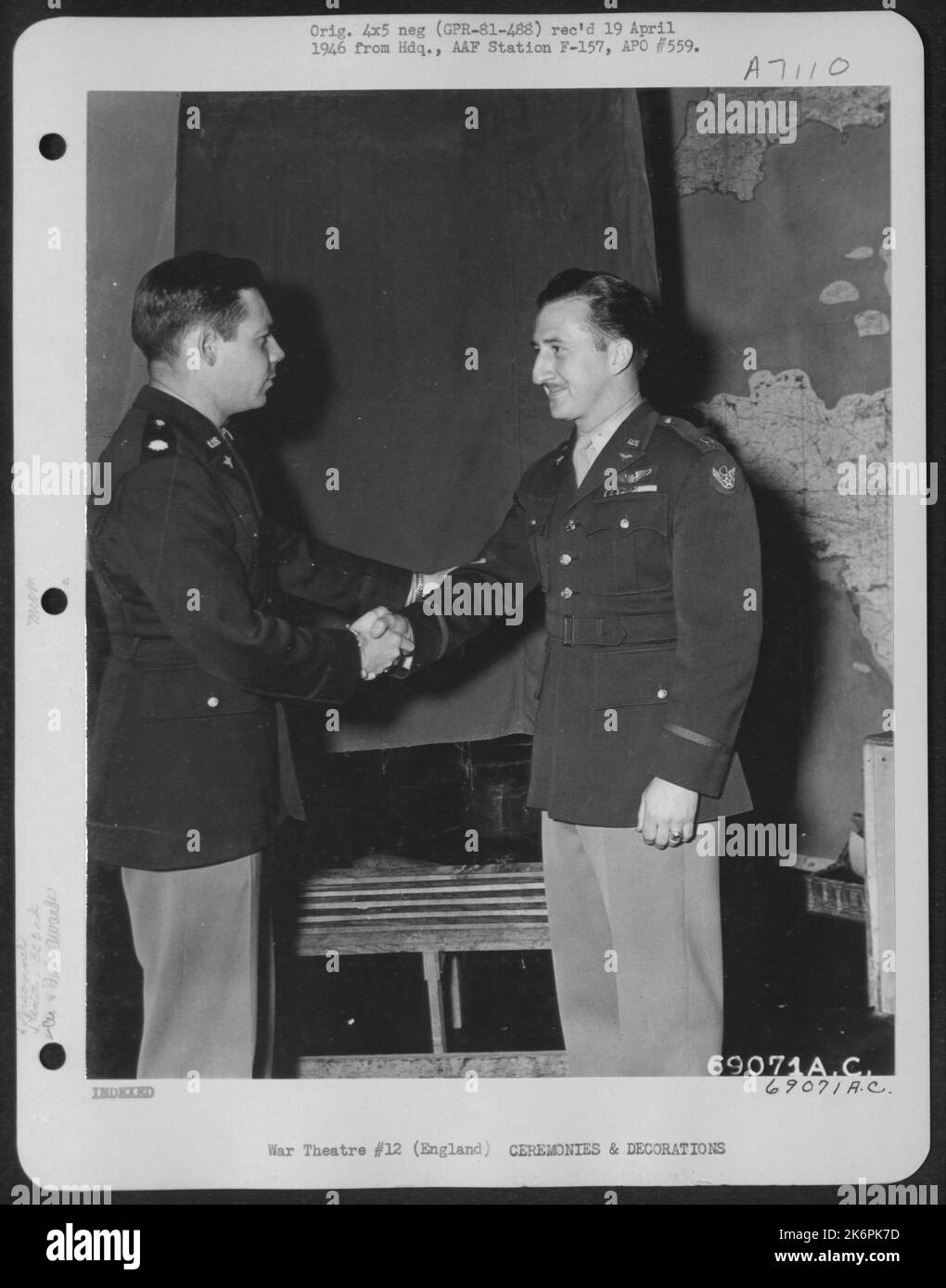Capt. J.B. Rose Of The 353Rd Fighter Group Is Presented The Air Medal ...