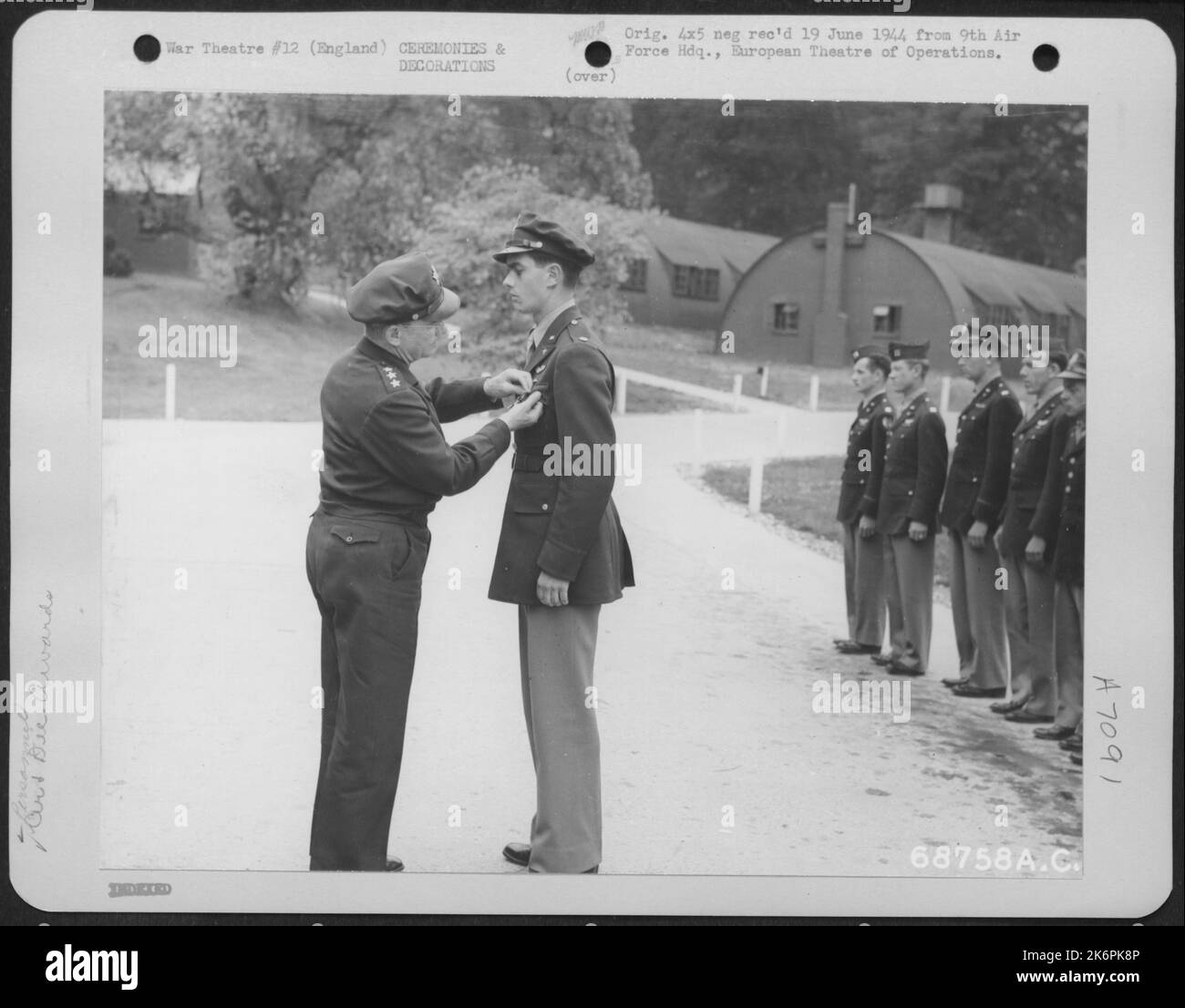 Major George T. Walker Is Presented The Silver Star By Lt. General ...