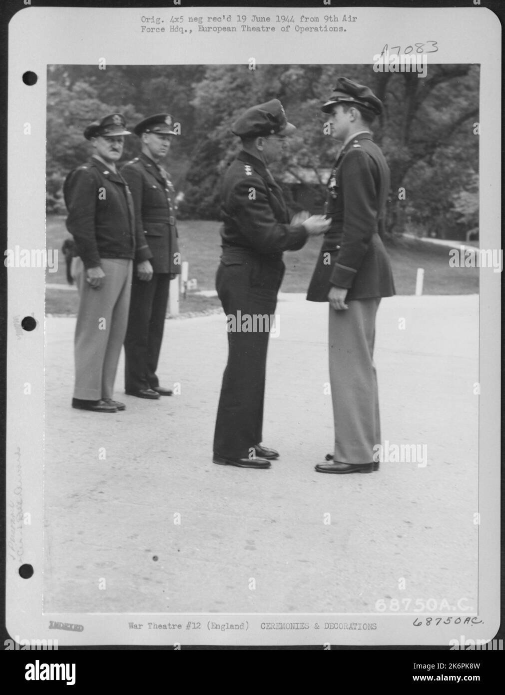 Capt. James W. Mcallister Is Awarded The Distinguished Flying Cross By ...