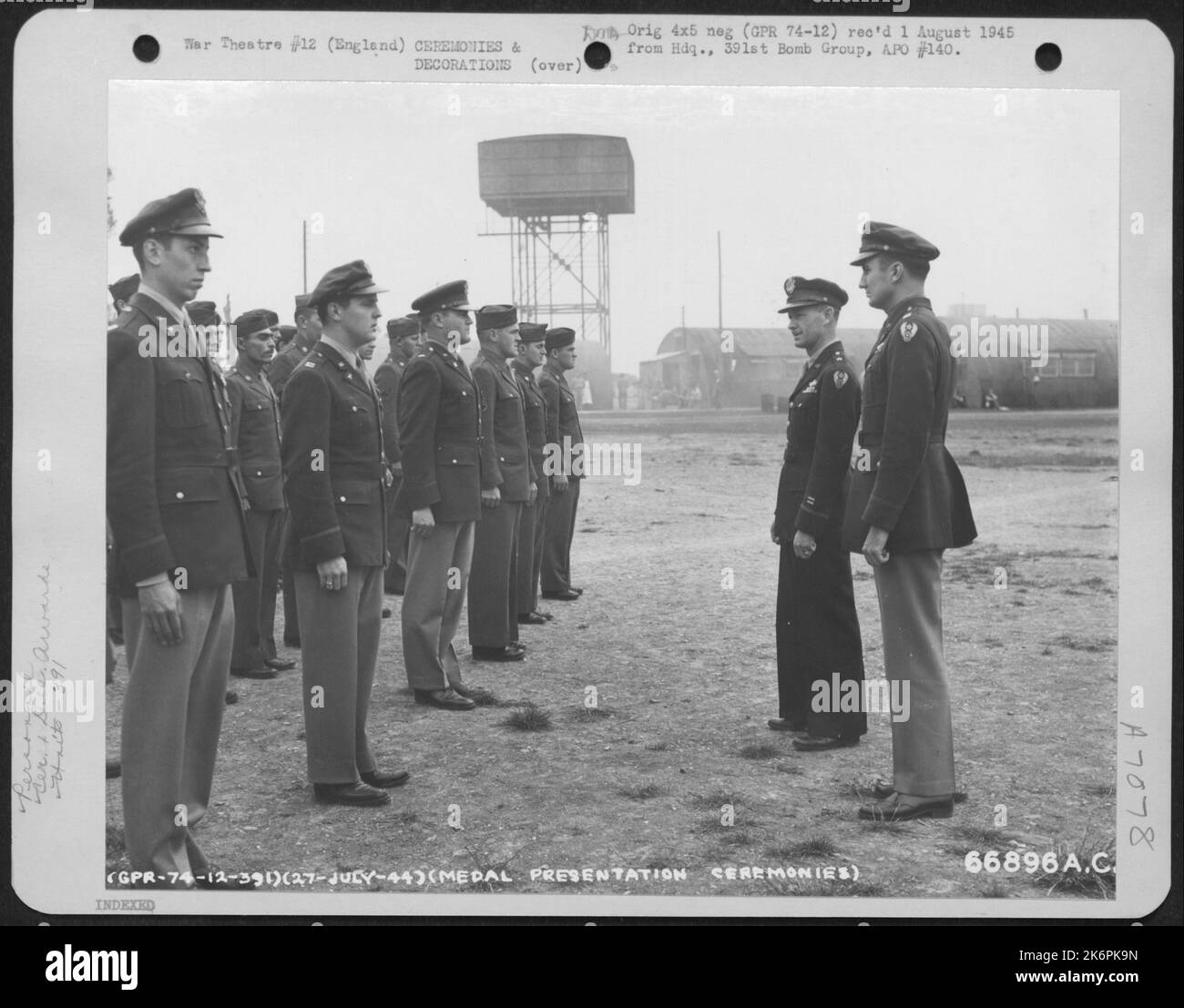 Brig. Gen. Samuel E. Anderson Presents Men Of The 391St Bomb Group ...
