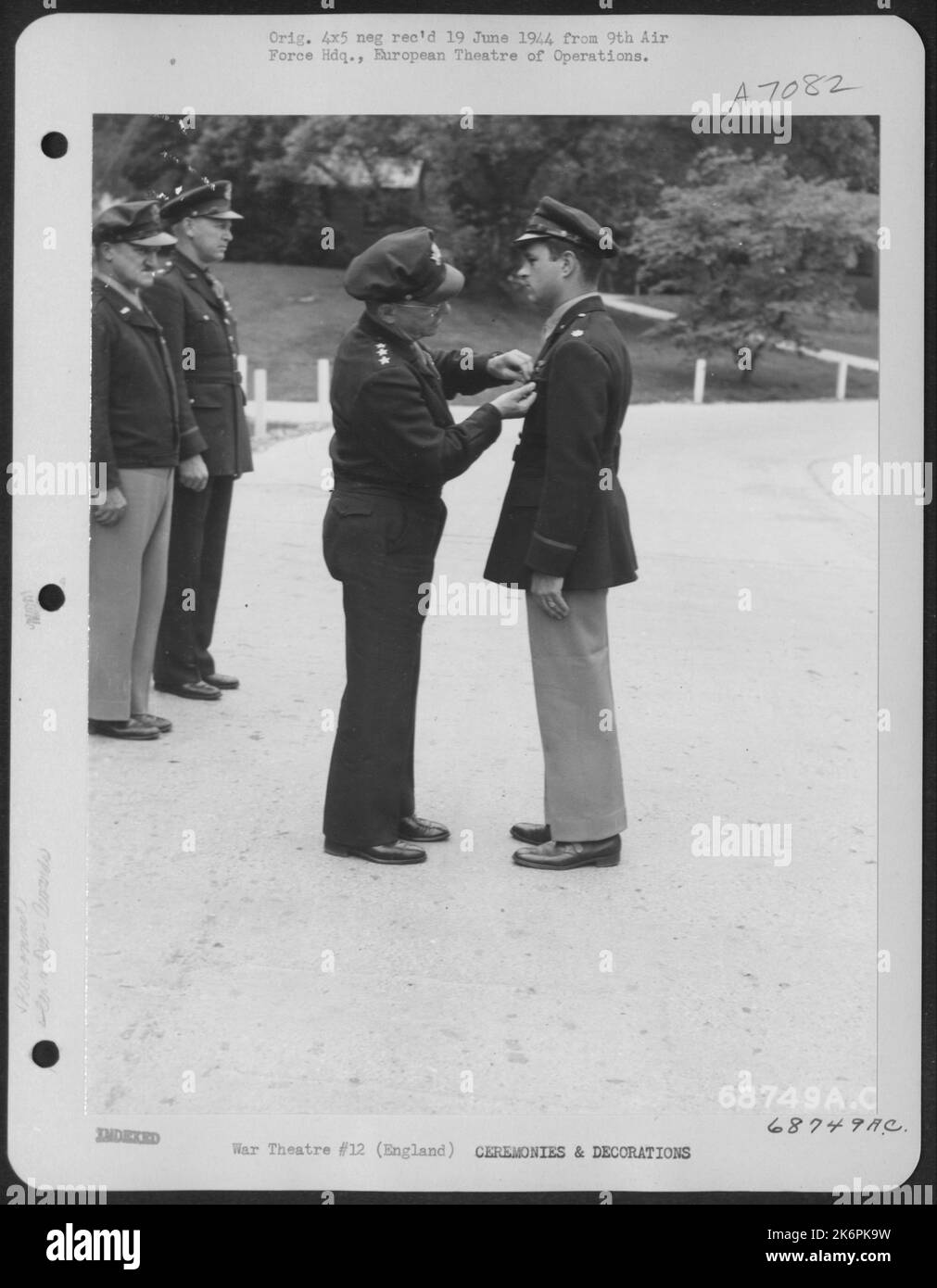 Major John W. Atkins, Jr. Is Presented The Distinguished Flying Cross ...