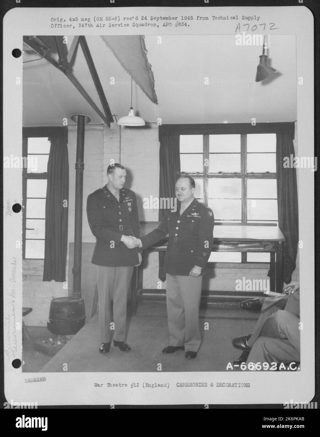 Lt. R.L. Templeton Is Presented The Distinguished Flying Cross During A ...