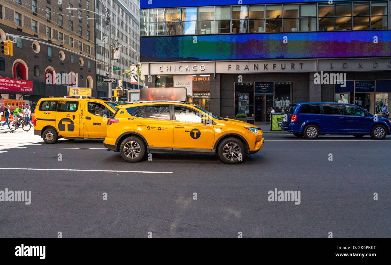 New York City, United States - September 18, 2022. New yellow New York ...