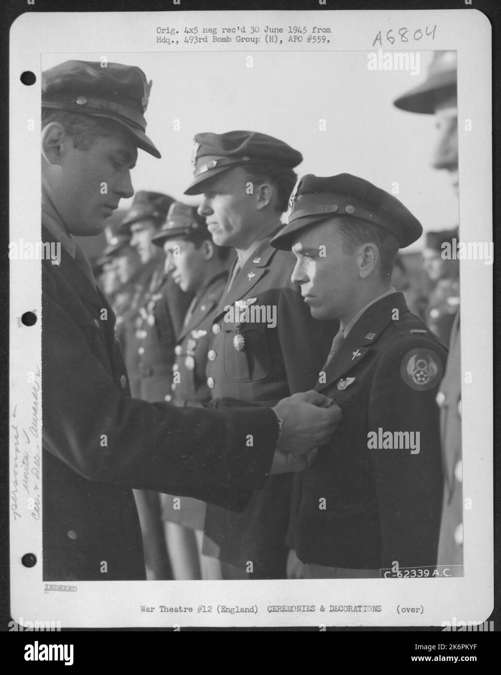 Presentation Of Medal To Lt. J.N. Brown Of The 493Rd Bomb Group, 3Rd ...