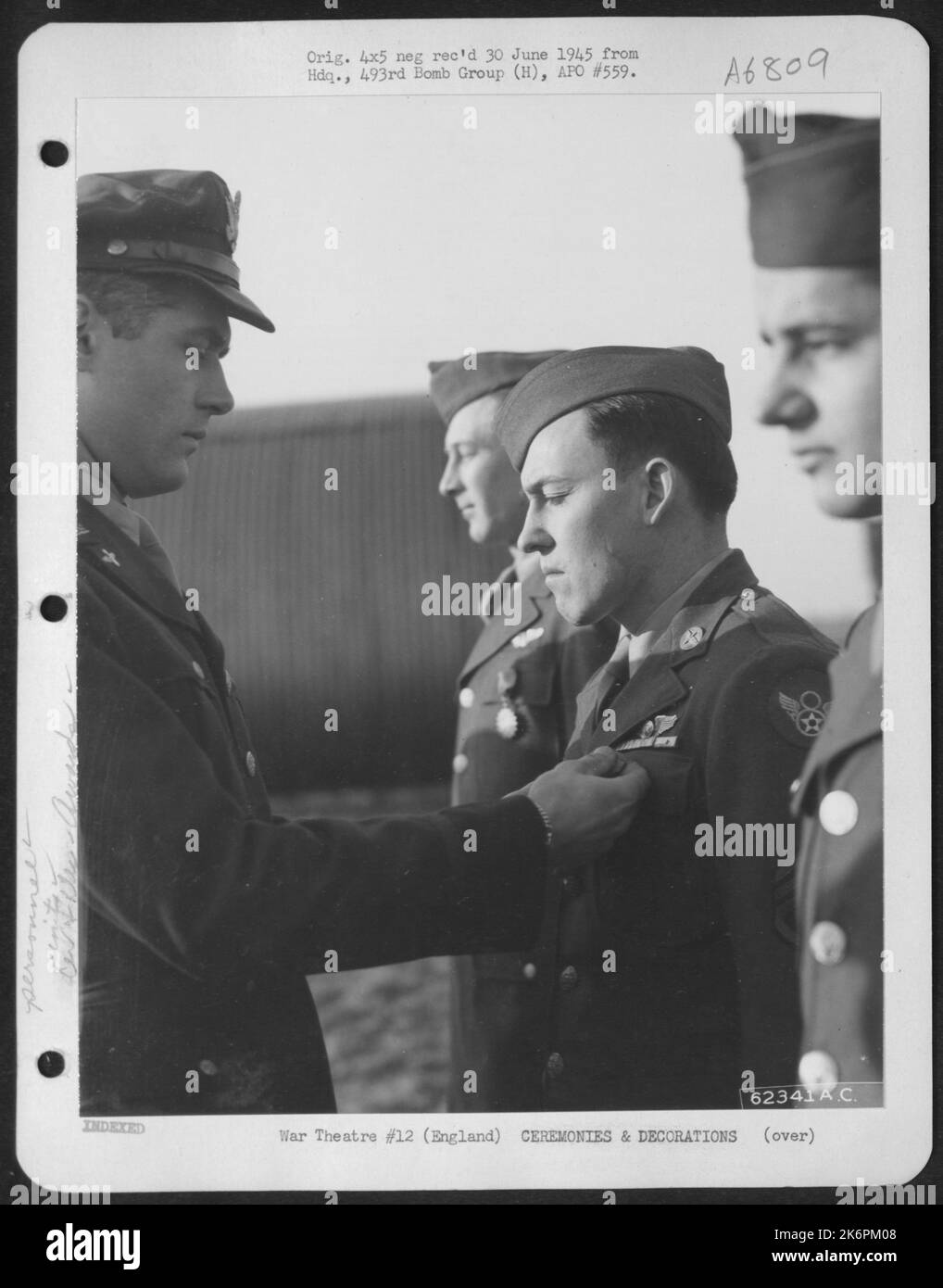 Presentation Of Medal To S/Sgt. J.E. Large Of The 493Rd Bomb Group, 3Rd ...