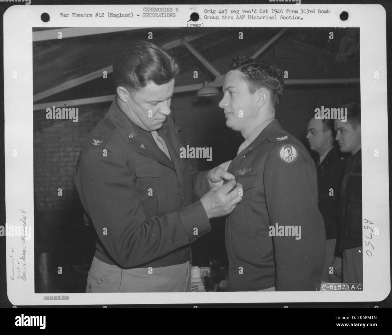 Presentation Of Legion Of Merit To Colonel Lyle. 303Rd Bomb Group ...