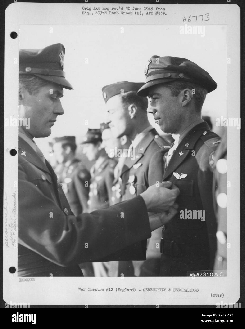 Presentation Of Medal To Lt. T. Viguers Of The 493Rd Bomb Group, 3Rd ...