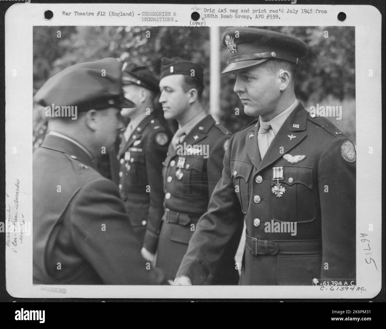 Brig. Gen. Archie J. Old, Jr., Congratulates 1St Lt. John A. Woodford ...