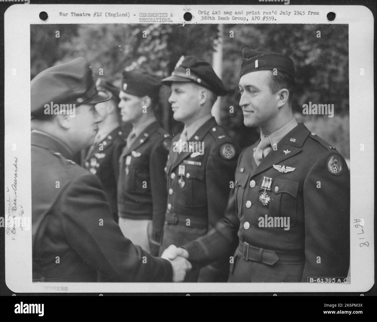 Brig. Gen. Archie J. Old, Jr., Congratulates 1St Lt. Harold Wiersema ...