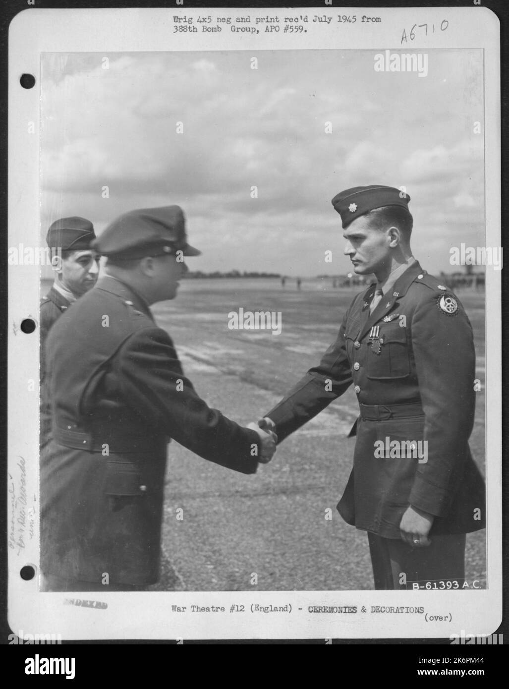 Brig. Gen. Archie J. Old, Jr. Congratulates Major William J. Atkinson ...