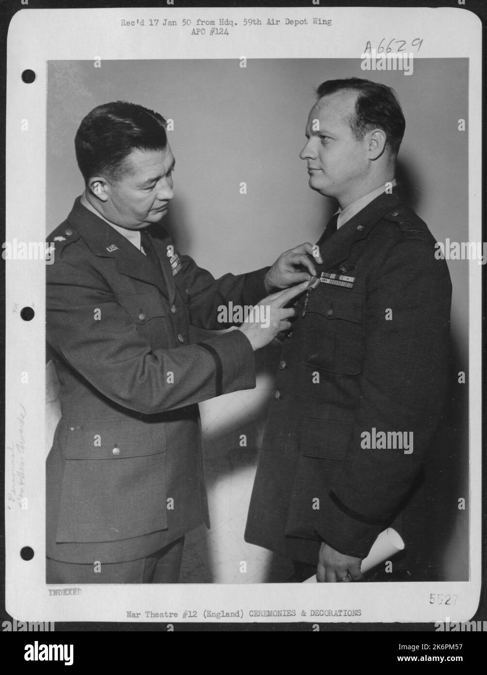 Maj Gen Edward W Anderson Presenting The Air Medal To Lt. Swinney At ... Maj Gen Edward W Anderson Presenting The Air Medal To Lt. Swinney At ...