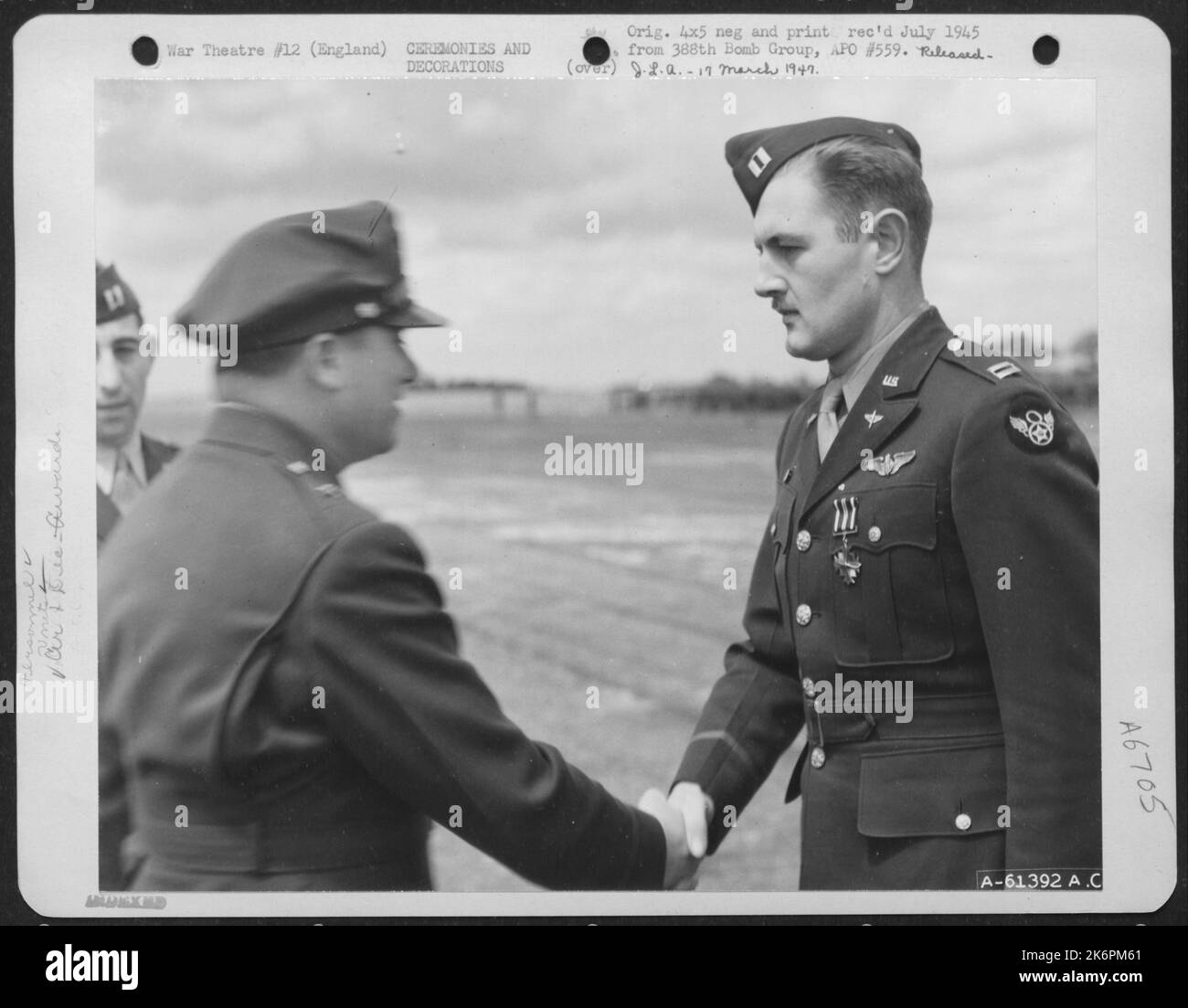 Brig. Gen. Archie J. Old, Jr. Congratulates Capt. Robert V. Funck ...