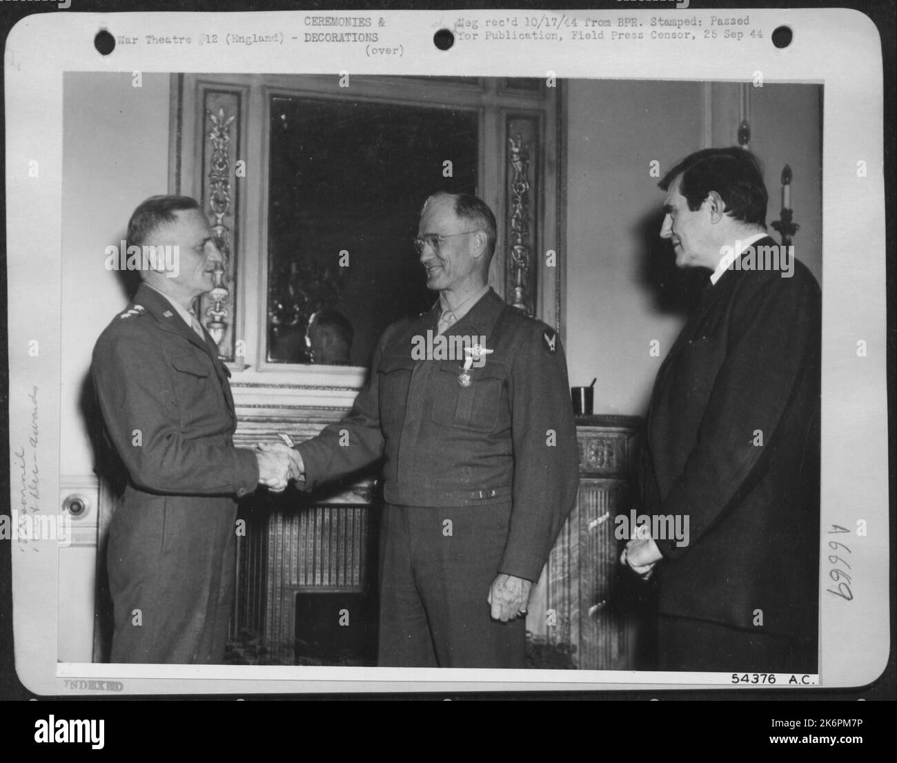 Lt. Gen. Carl Spaatz, (left), Commanding General of the U.S. Strategic ...