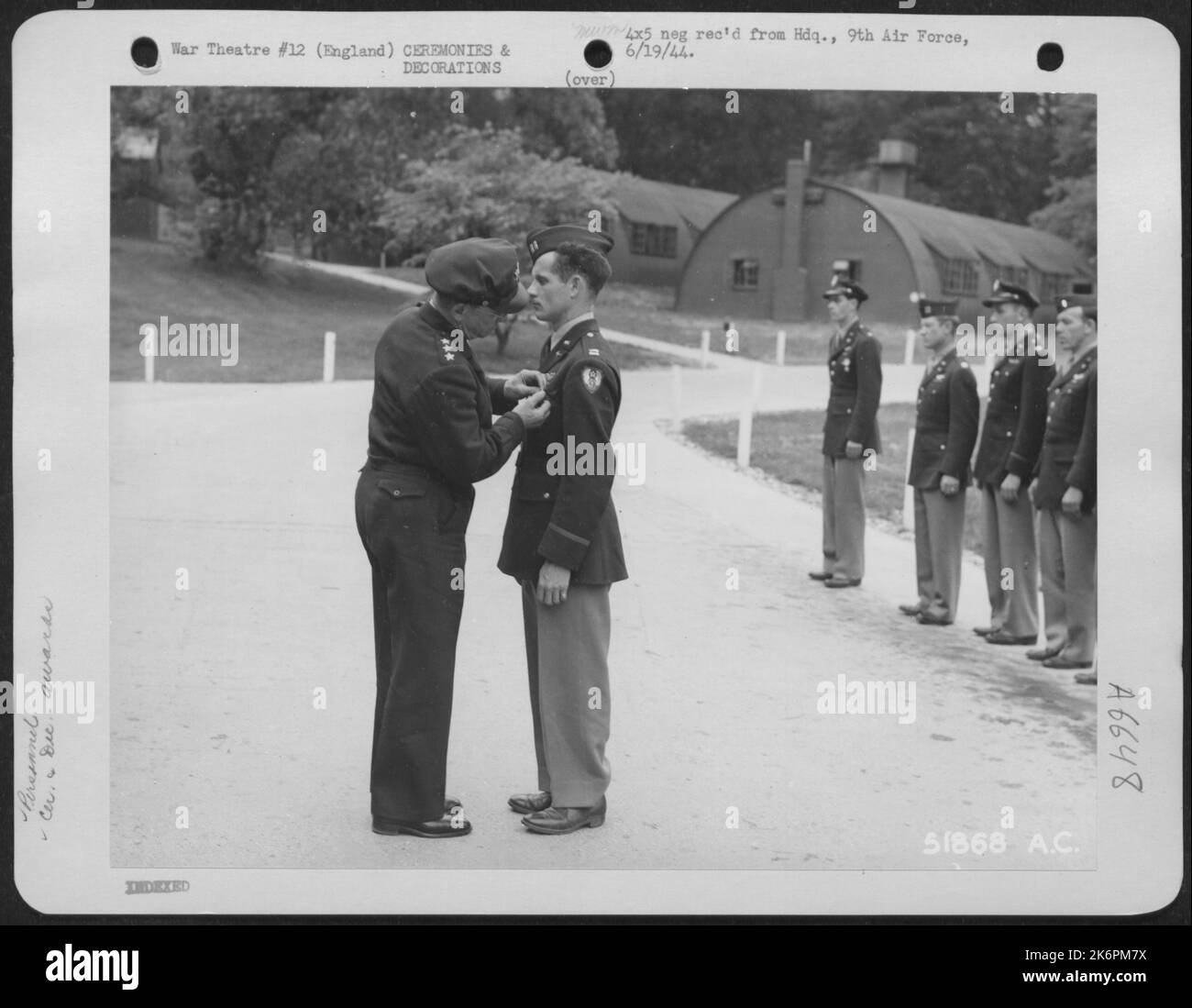 ENGLAND-Lt. General Lewis H. Brereton, Commanding General of the Ninth ...