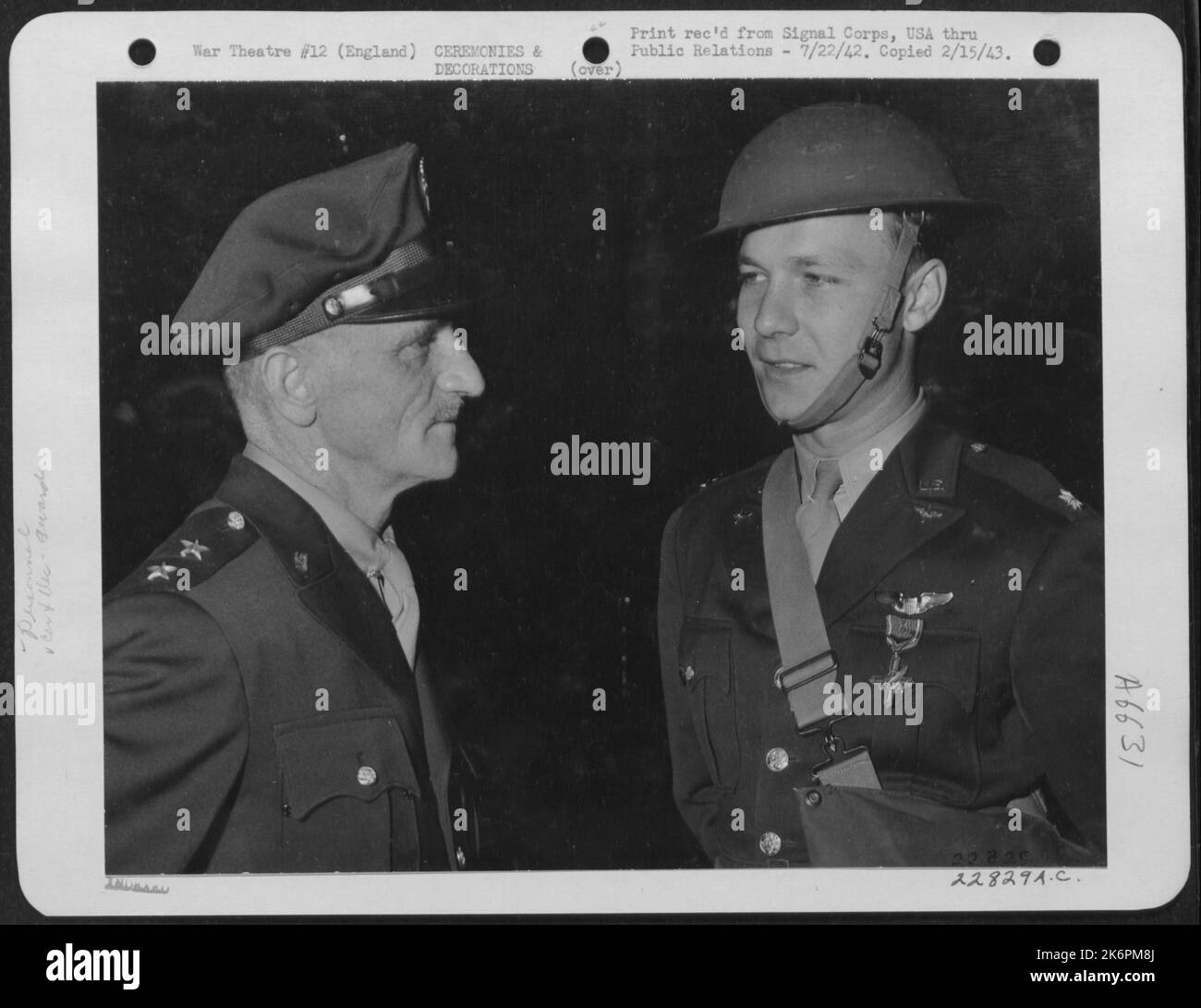 Major General Carl Spaatz, Commanding Officer, U.S.A. Air force, ETO ...