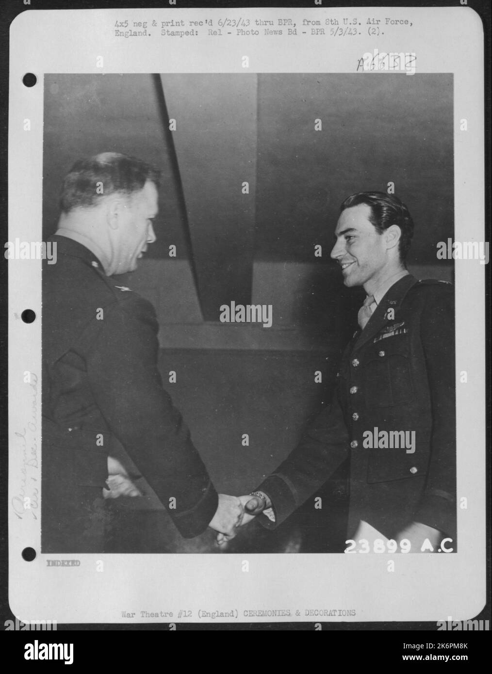 Capt. Oscar D. O'Neill, Jr., of Rio de Janeiro, Brazil, receives an Oak ...