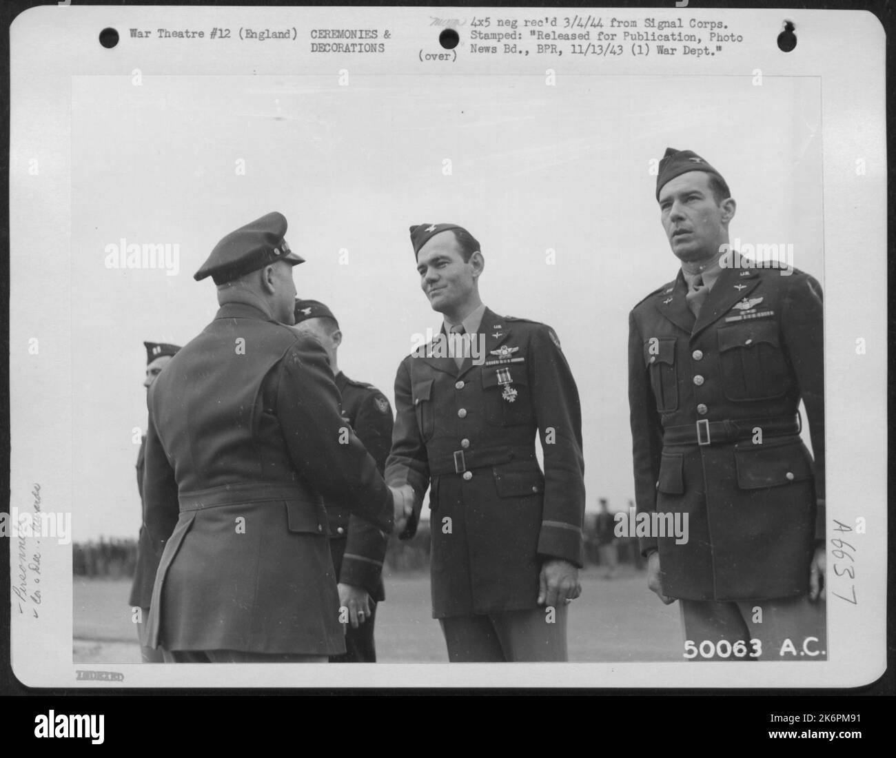 ESSEX, ENGLAND-After receiving the Distinguished Flying Cross, Colonel ...