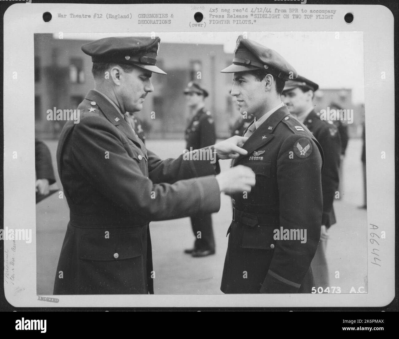 ENGLAND-Capt. Don S. Gentile, Piqua, Ohio, adds a Cluster to his ...