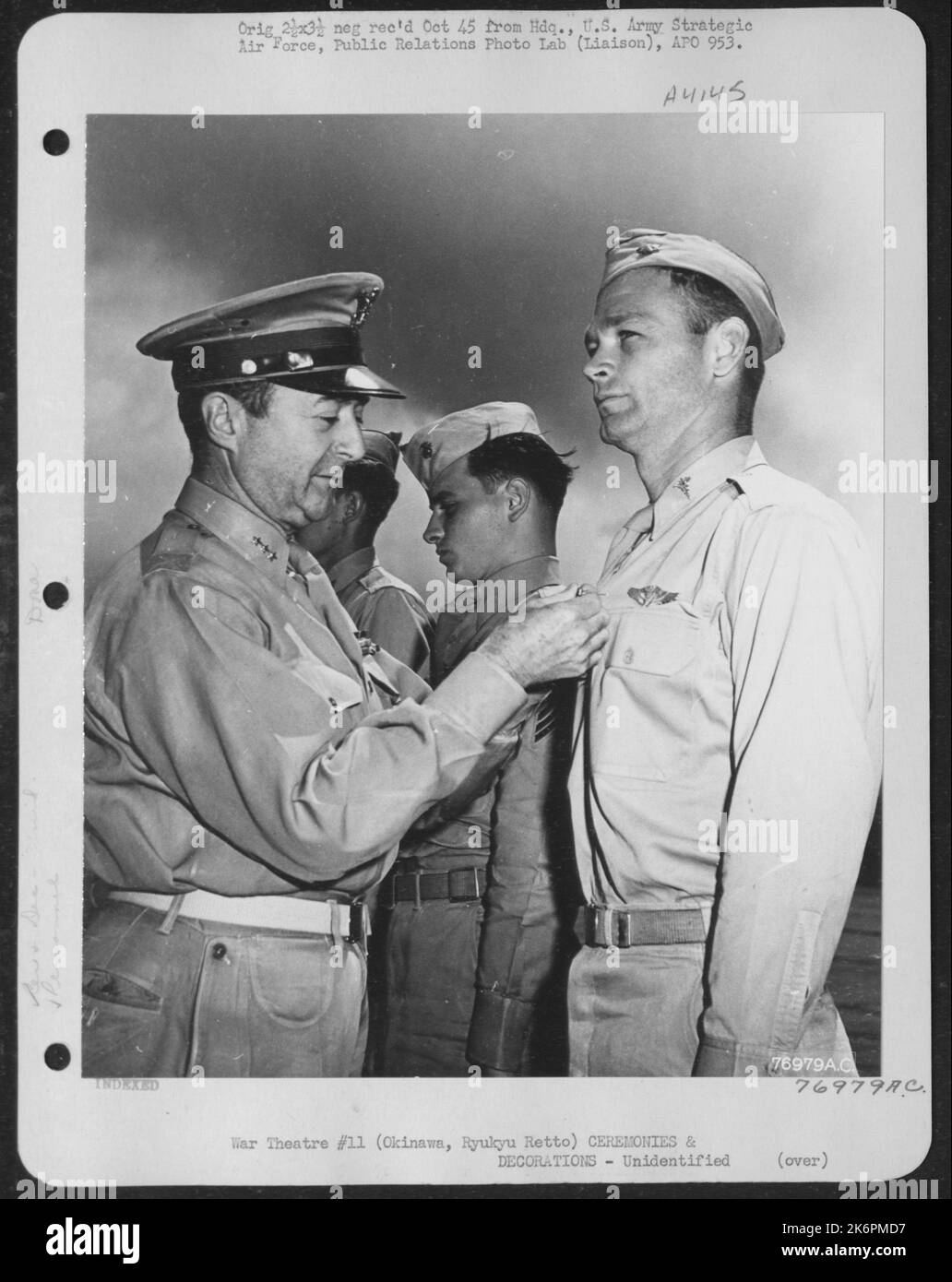 At An Airbase On Okinawa, Ryukyu Retto, Lt. General Robert Richardson ...