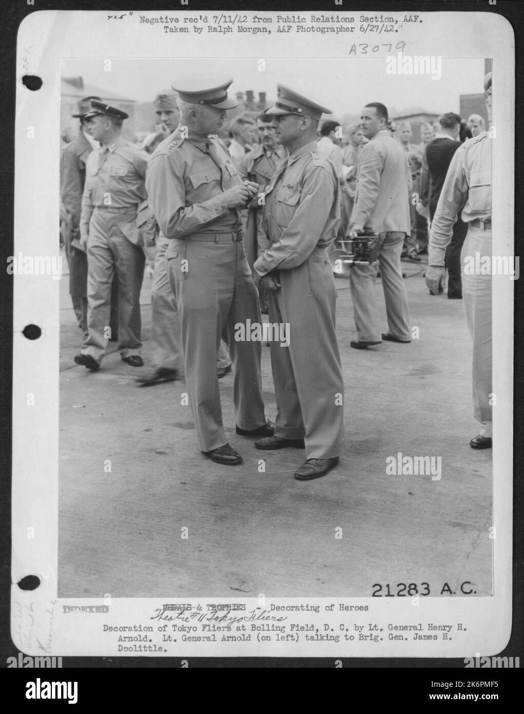 Decoration of Tokyo Fliers at Bolling Field, D.C. by Lt. General Henry ... Decoration of Tokyo Fliers at Bolling Field, D.C. by Lt. General Henry ...