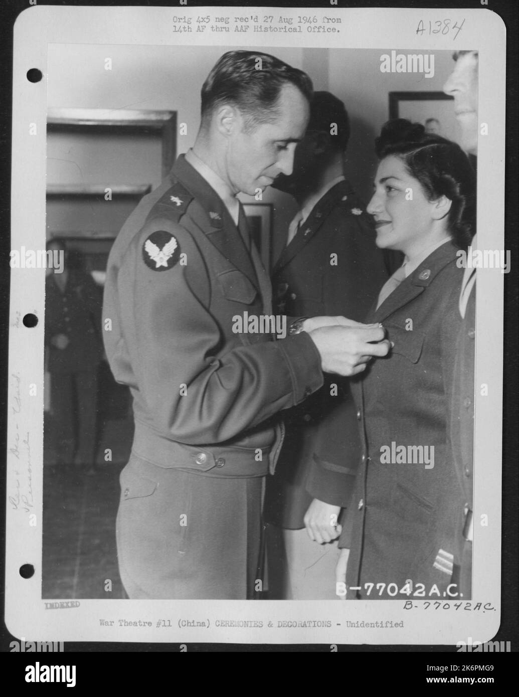 Brig. General John P. Mcconnell Presents An Award To A Member Of The ...