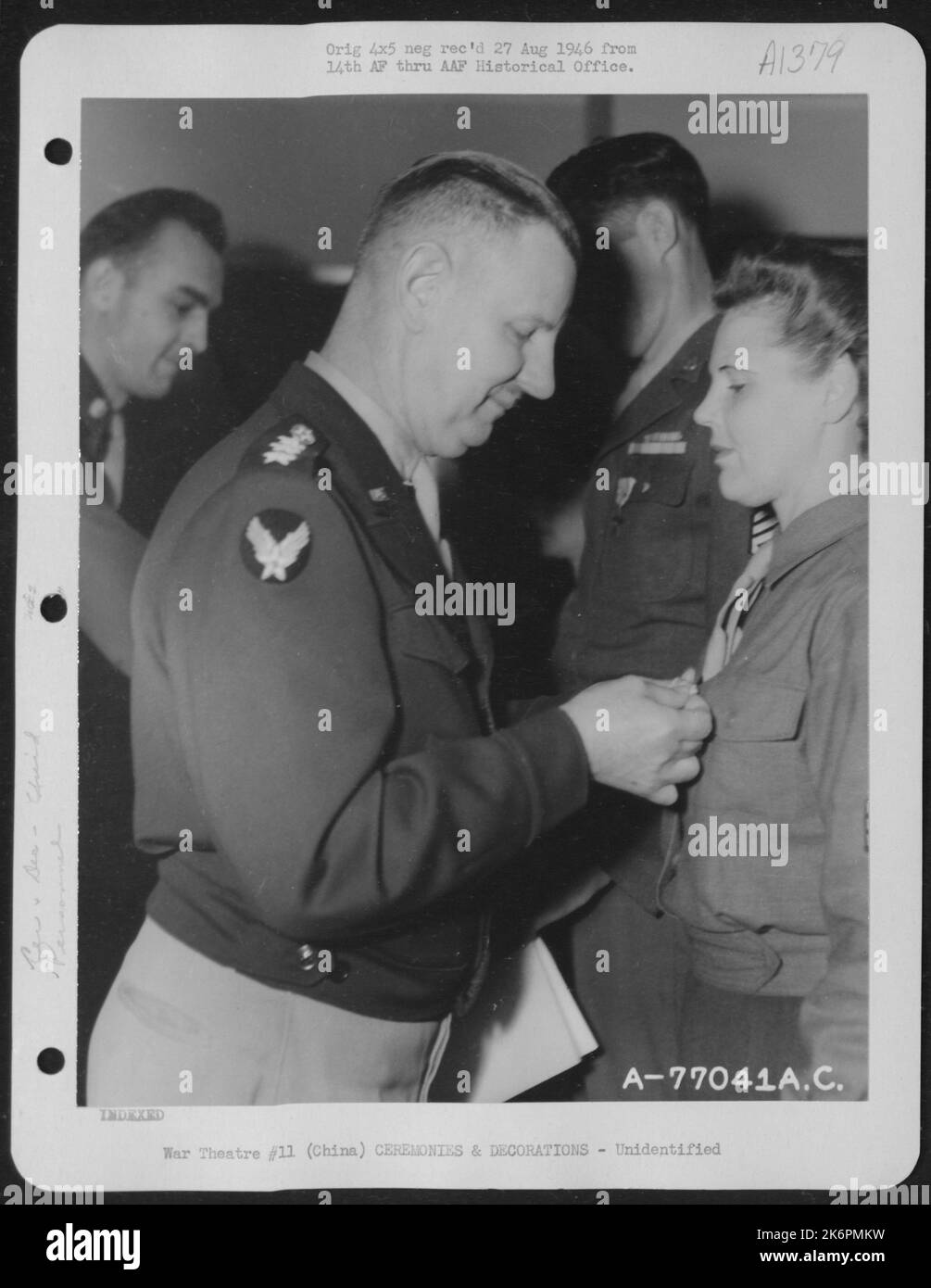 Lt. General George E. Stratemeyer Presents An Award To A Member Of The ...