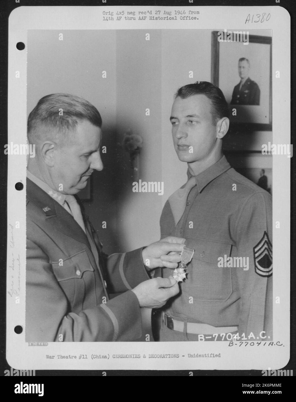 Lt. General George E. Stratemeyer Presents An Award To A Member Of The ...